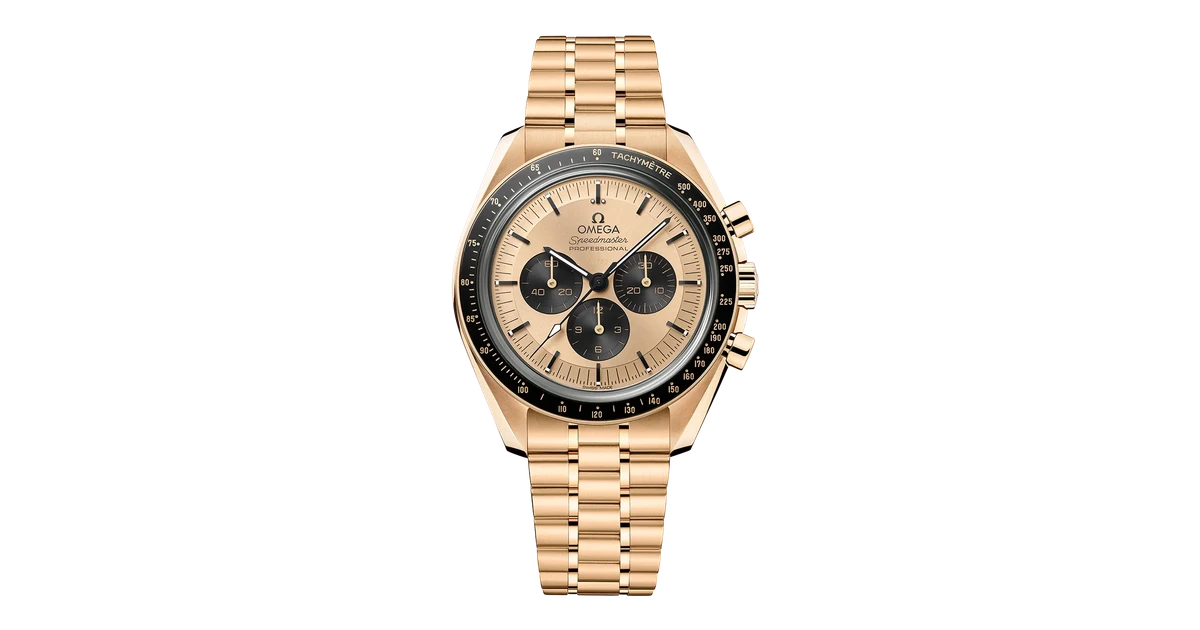 Omega Speedmaster Moonwatch Professional Moonshine™ gold Co-Axial ...