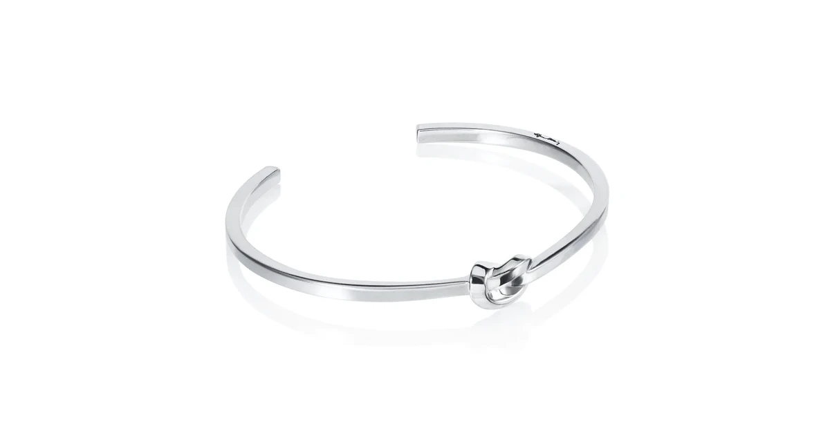 Efva Attling Love knot cuff i silver 14-100-02171 hos Jarl Sandin